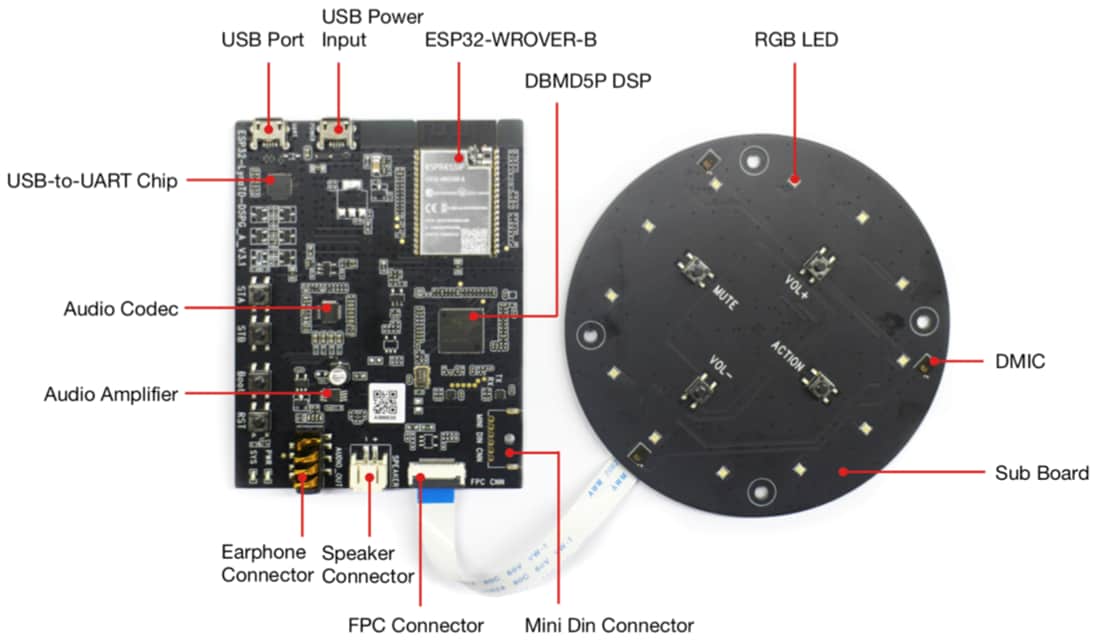 Esp32 Lyratd Dspg Audio Development Board Espressif Systems Mouser